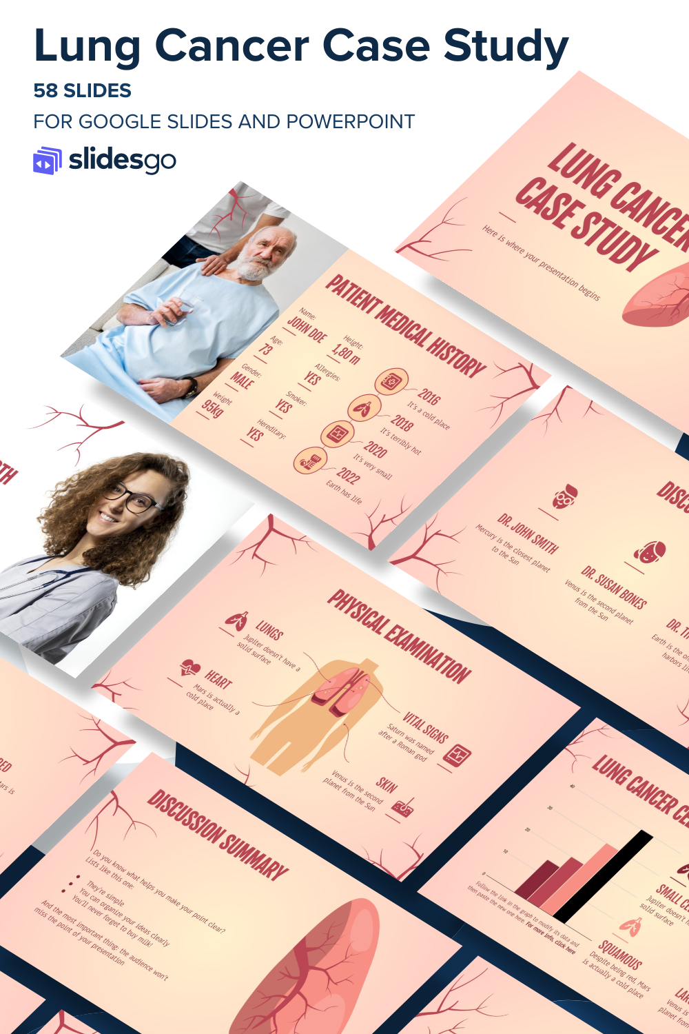Lung Cancer Case Study | Google Slides and PowerPoint