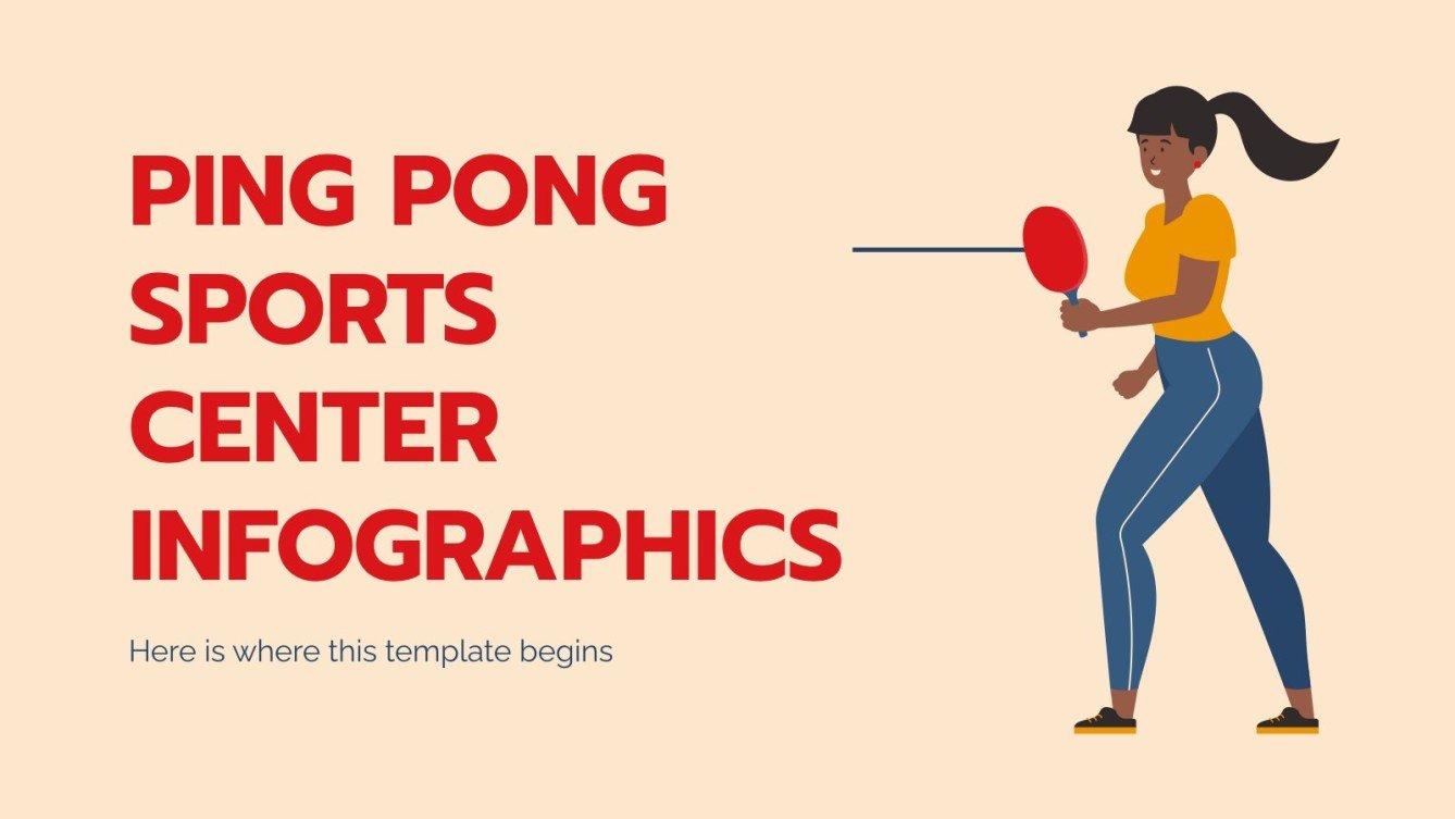 Ping Pong Sports Center Infographics | Google Slides & PPT