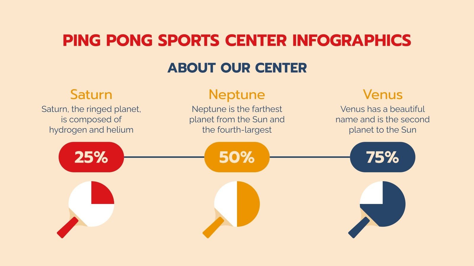 Ping Pong Sports Center Infographics | Google Slides & PPT