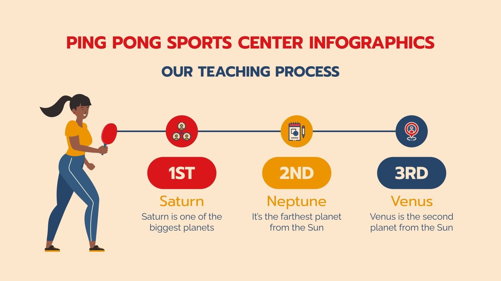 Ping Pong Sports Center Infographics | Google Slides & PPT