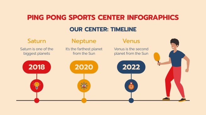 Ping Pong Sports Center Infographics | Google Slides & PPT