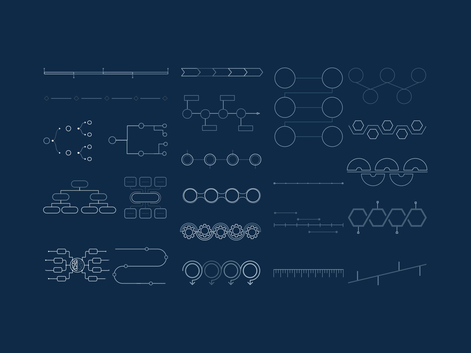 Whiteboard Hand-drawn Illustration Style Research Poster