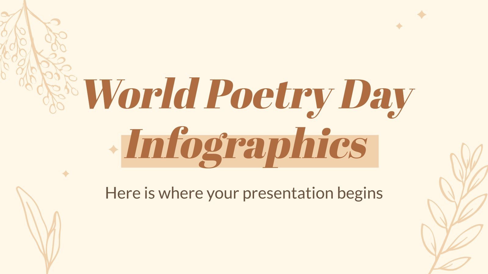 World Poetry Day Infographics | Google Slides & PowerPoint