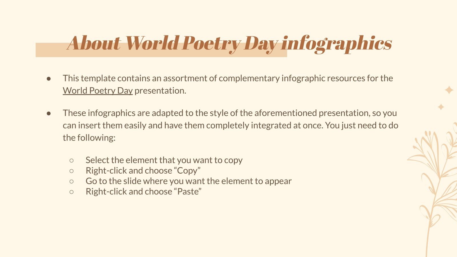 World Poetry Day Infographics | Google Slides & PowerPoint