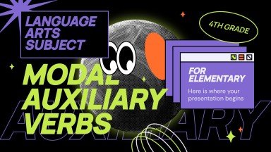 Language Arts: Modal Auxiliary Verbs | Google Slides & PPT