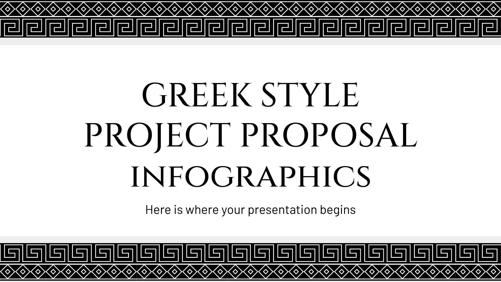 Greek Style Project Proposal Infographics