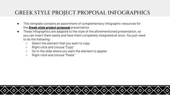 Greek Style Project Proposal Infographics