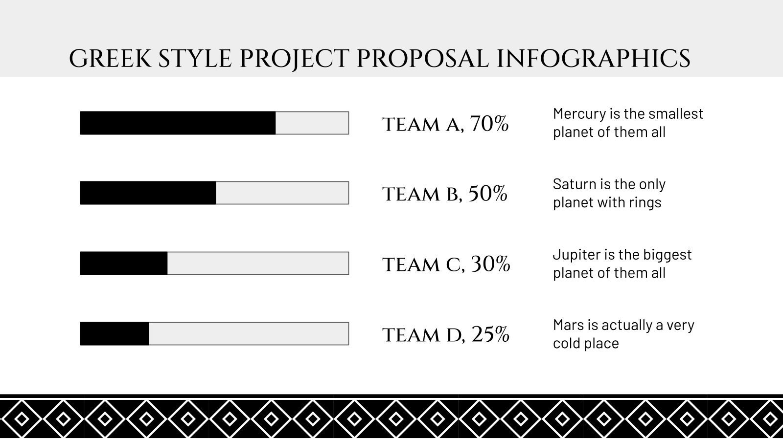 Greek Style Project Proposal Infographics