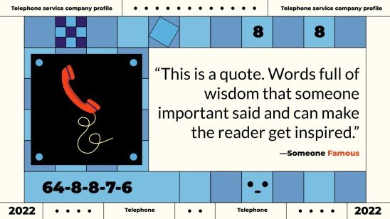 Telephone Service Company Profile | Google Slides & PowerPoint