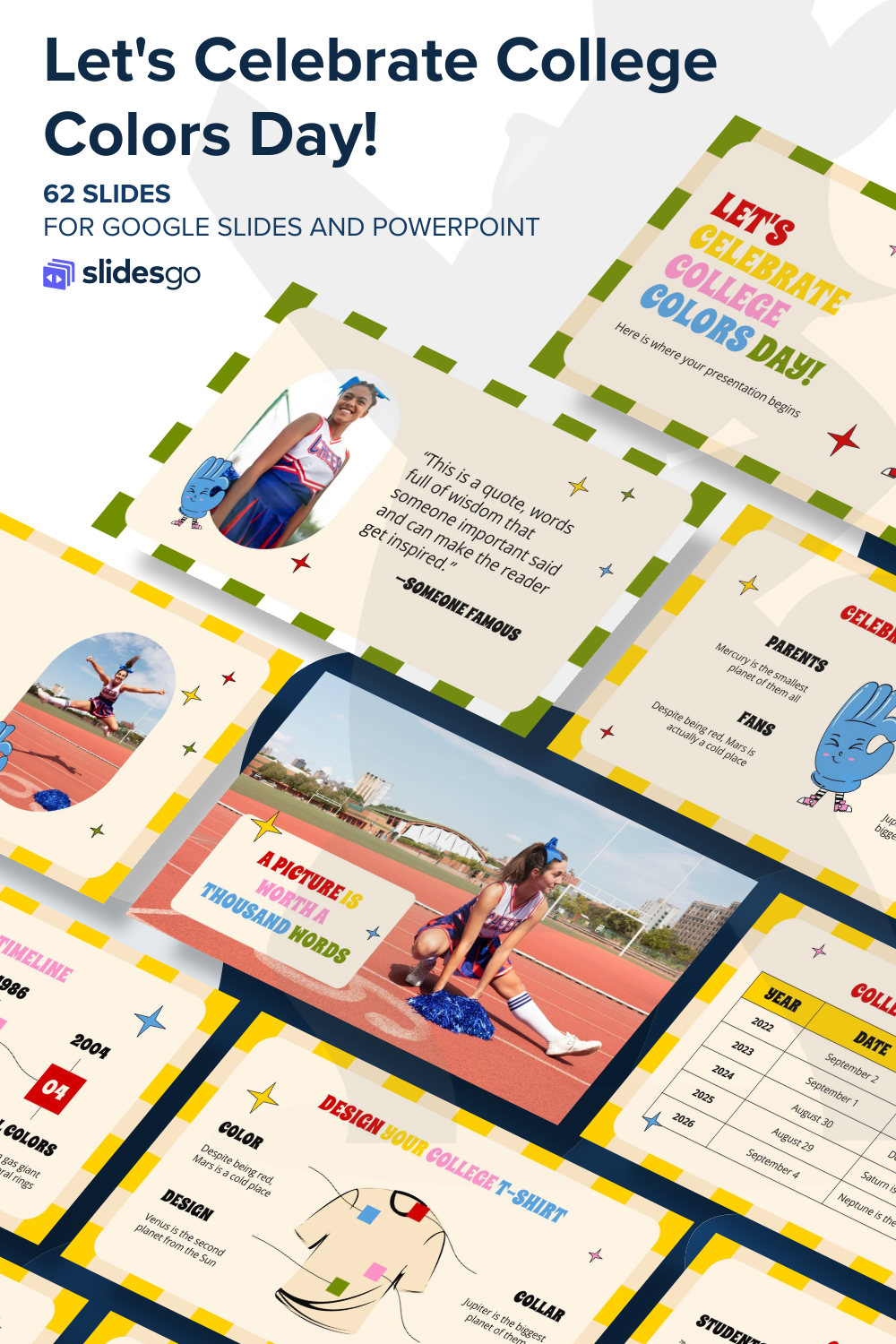 Let's Celebrate College Colors Day! | Google Slides & PPT