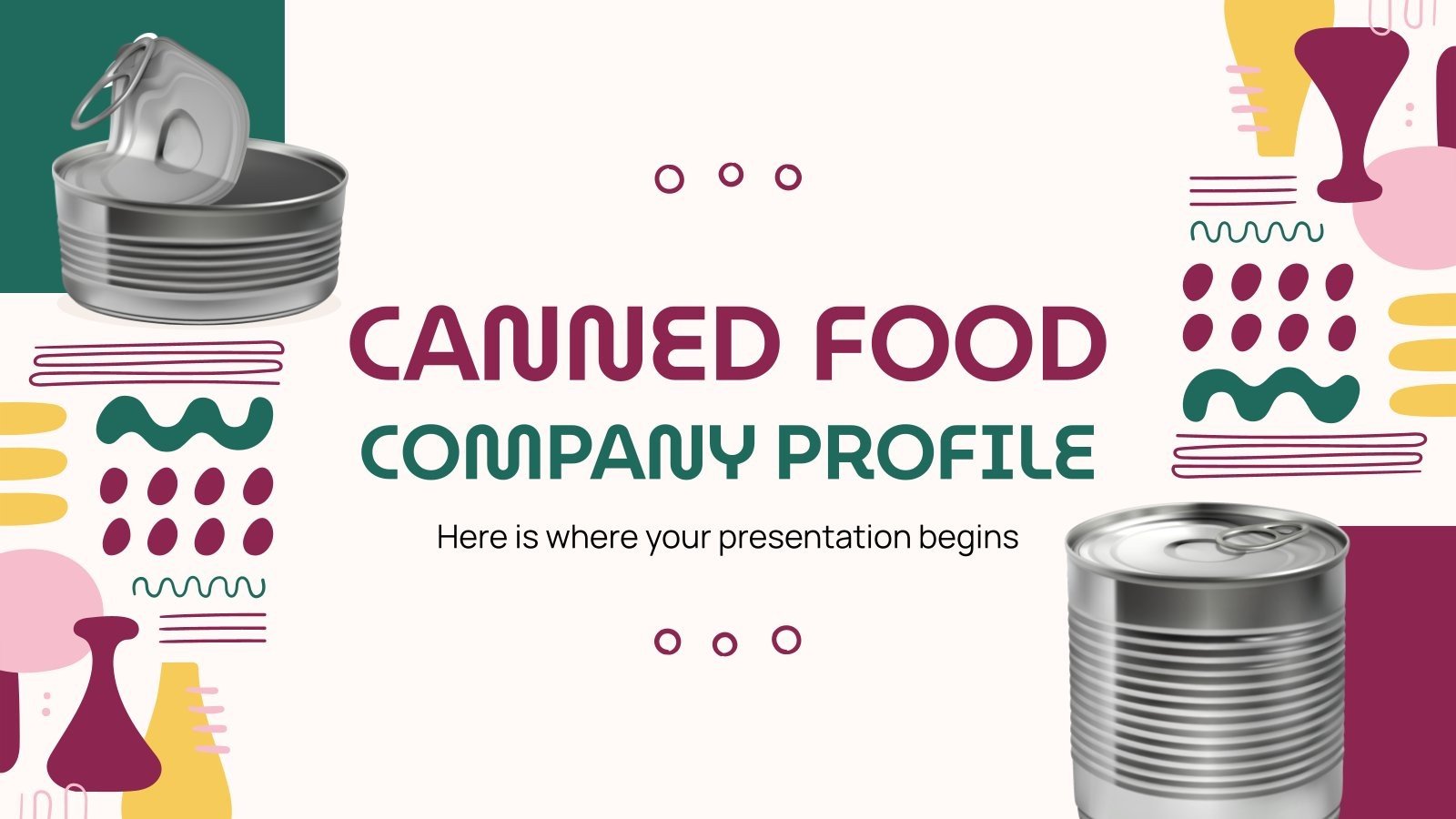 Canned Food Company Profile | Google Slides & PowerPoint