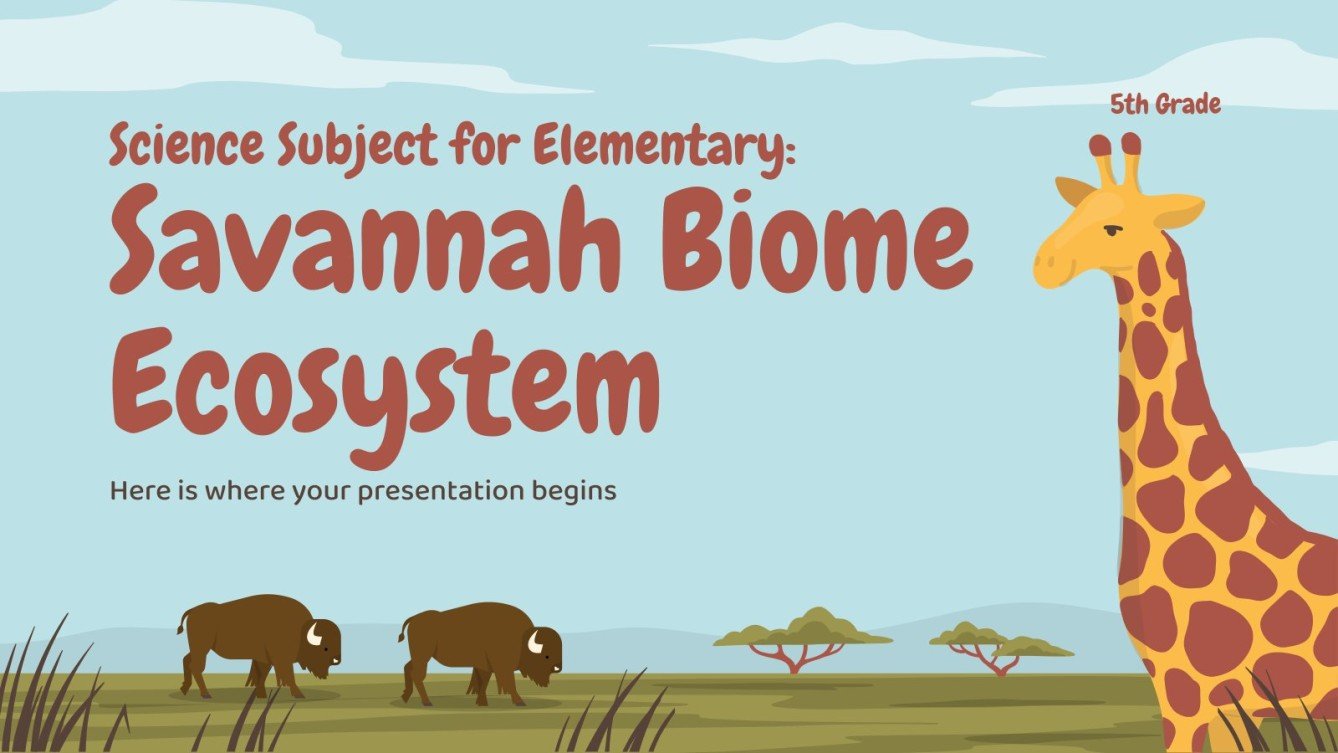 Science Subject for Elementary: Savannah Biome Ecosystem