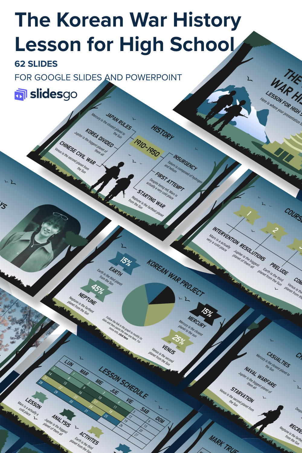 The Korean War History Lesson | Google Slides & PowerPoint