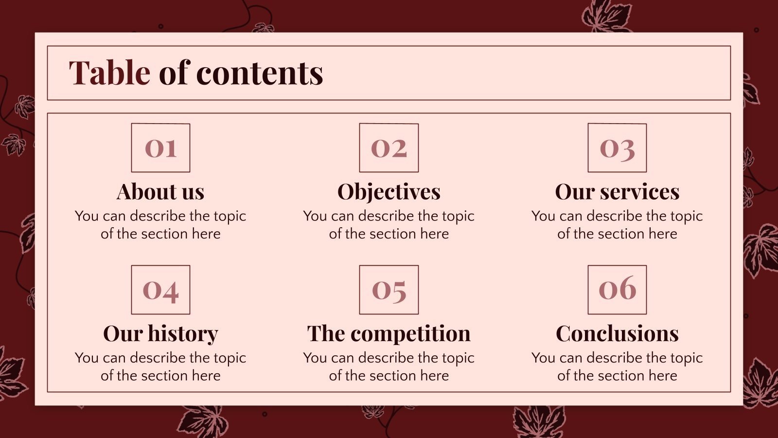 Graceful Vines Theme for Marketing | Google Slides & PPT