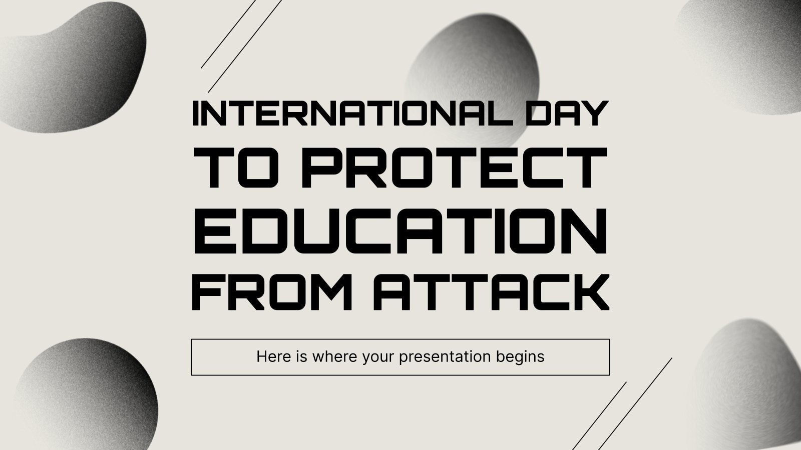 International Day to Protect Education from Attack