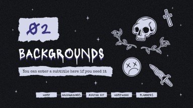 Pacote de estética emo para estudantes | Google Slides e PPT