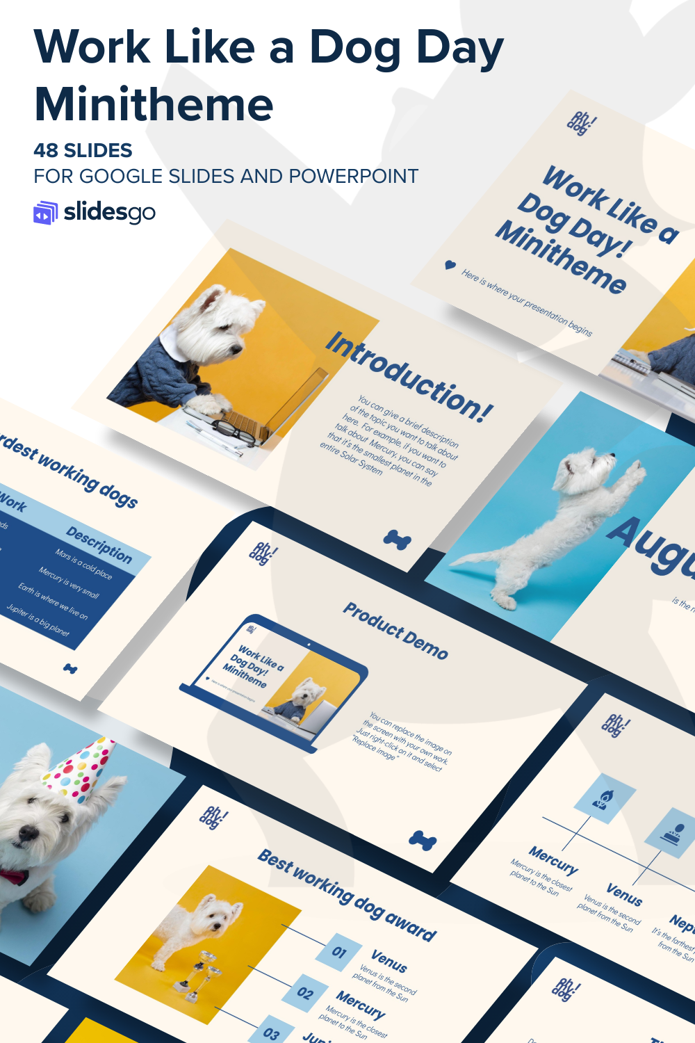 Work Like a Dog Day Minitheme | Google Slides & PowerPoint