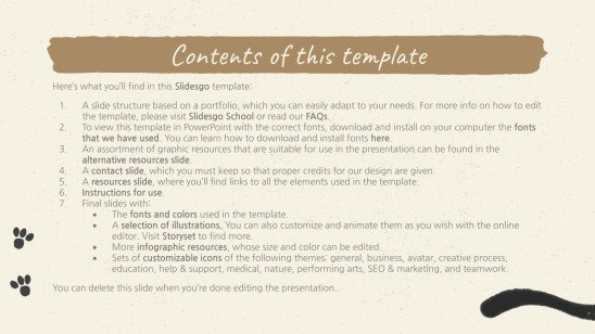 Cat Illustrator Portfolio | Google Slides & PPT template