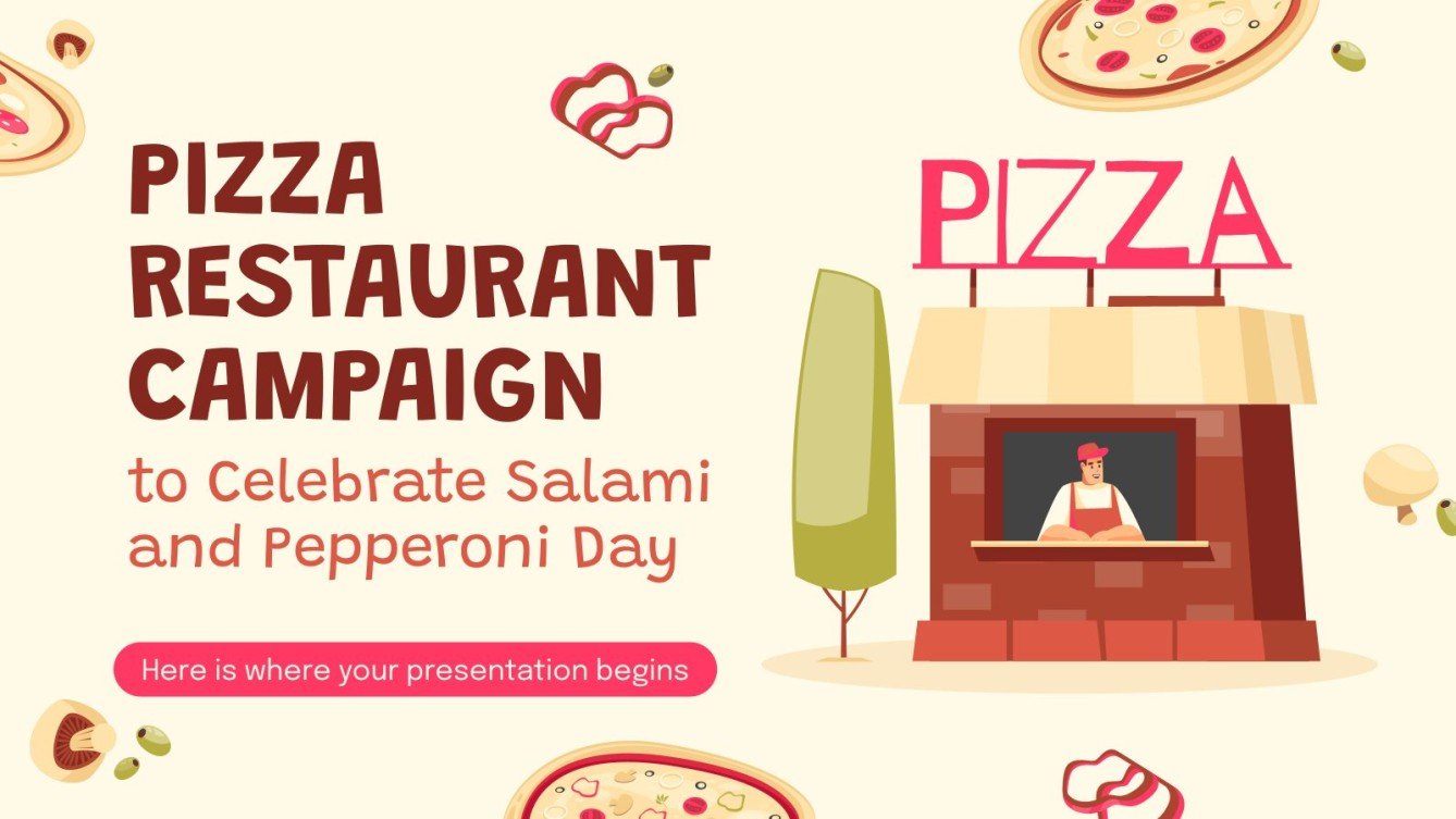 Plantillas gratuitas de Google Slides y PowerPoint sobre la pizza