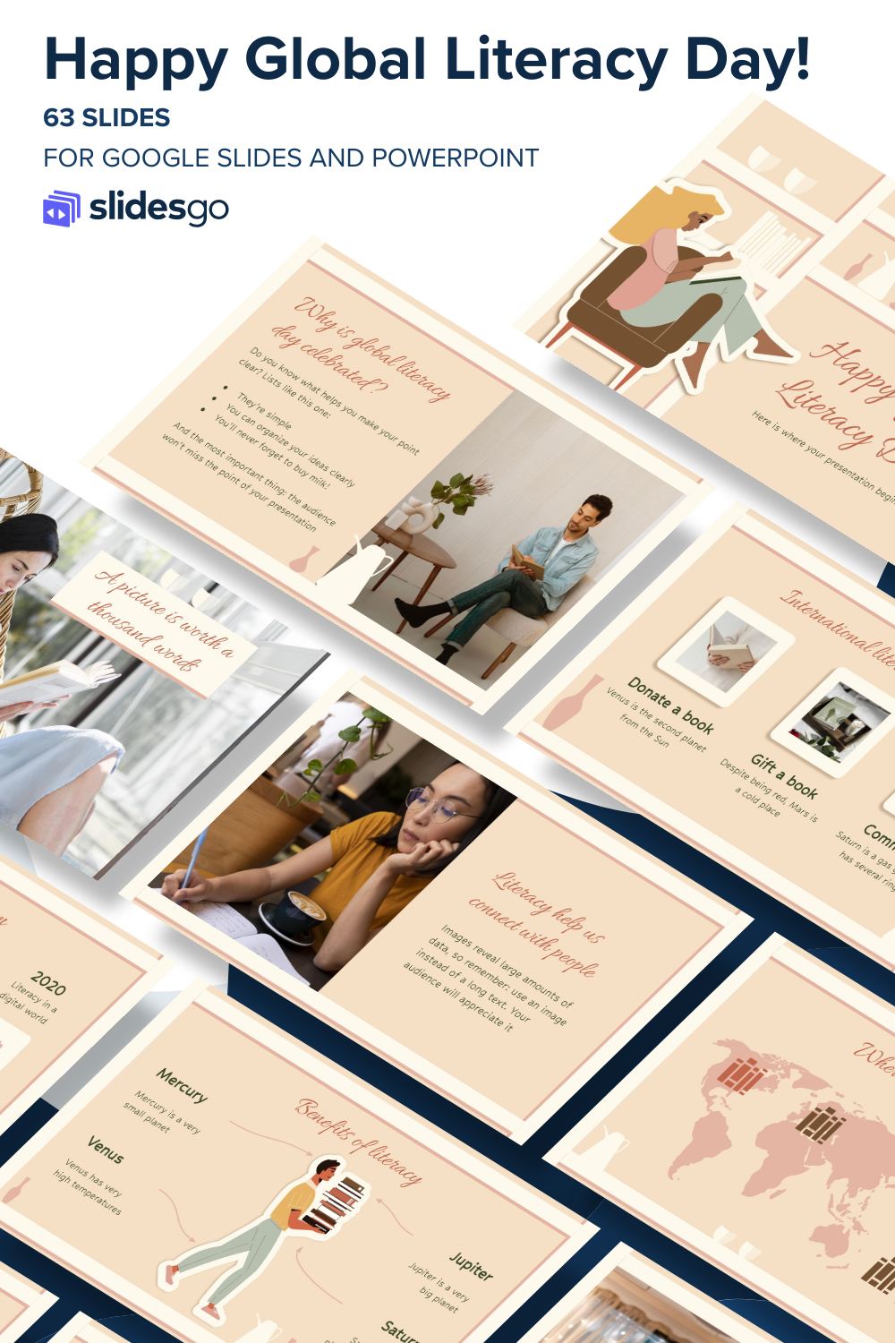 Happy Global Literacy Day! | Google Slides & PPT