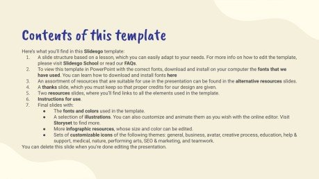 A Lecture on Music Google Slides & PowerPoint template