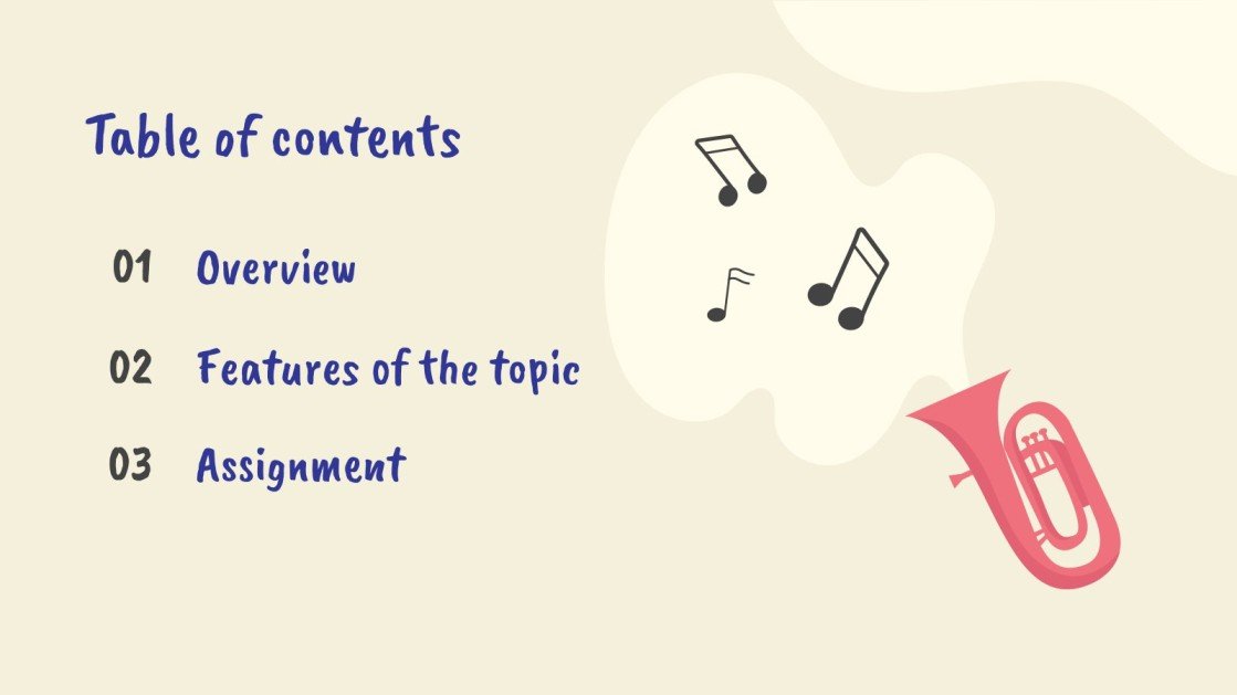 A Lecture on Music Google Slides & PowerPoint template