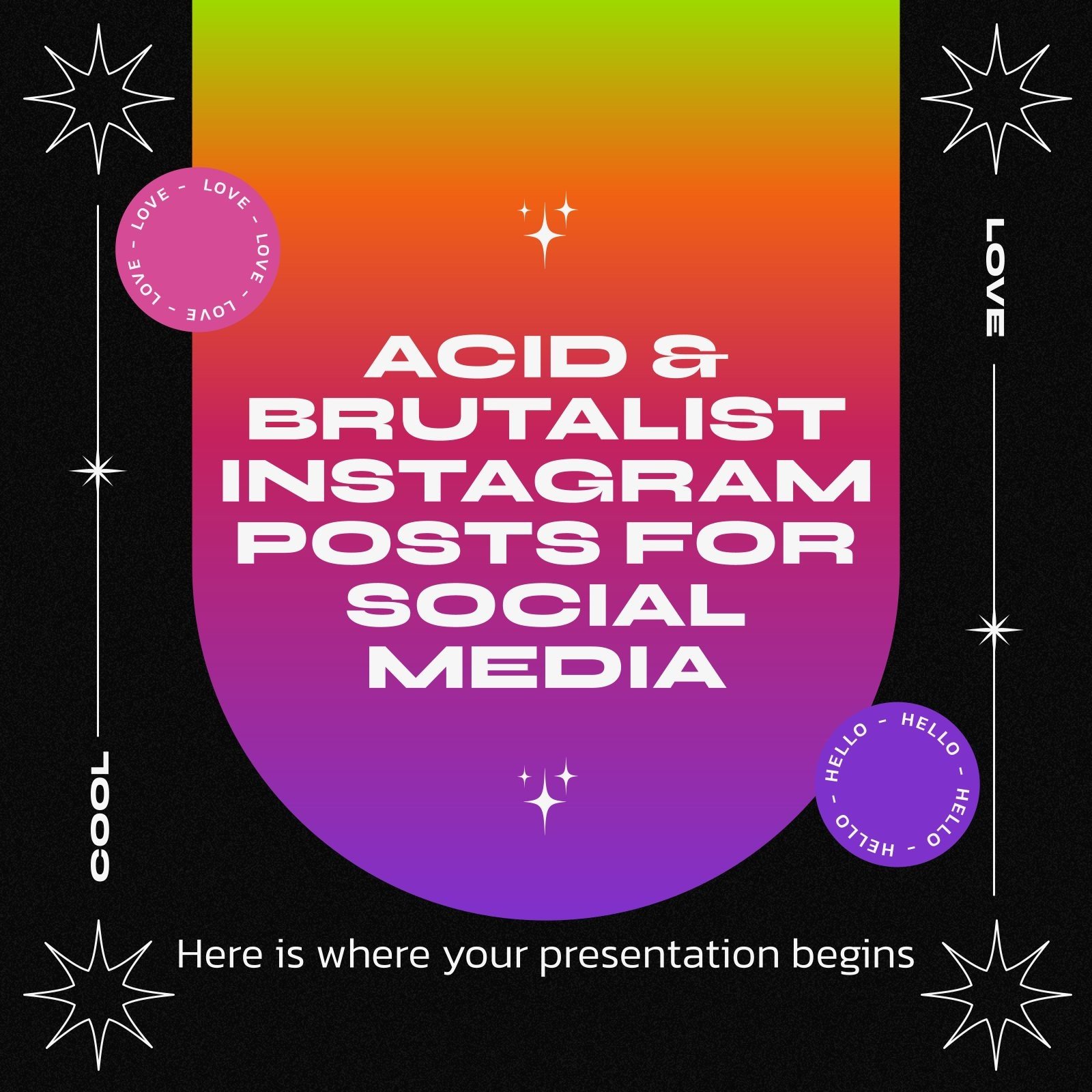 Kostenlose Google Slides & PPT-Vorlagen für Instagram-Posts