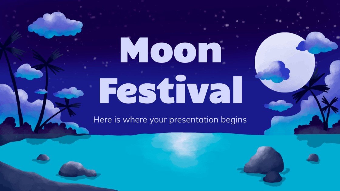 Free themes about the Moon for Google Slides & PowerPoint