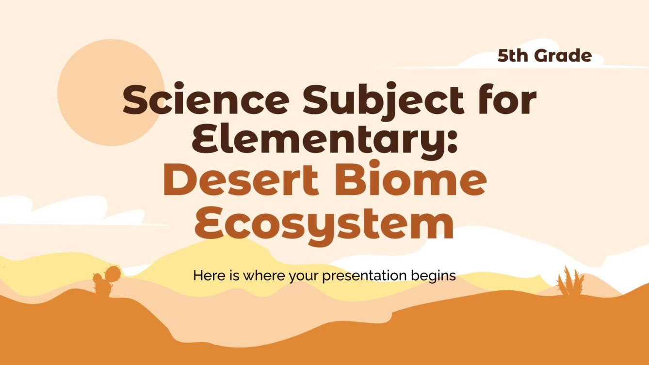 Free desert templates for Google Slides and PowerPoint