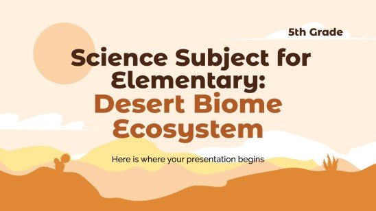 Free desert templates for Google Slides and PowerPoint