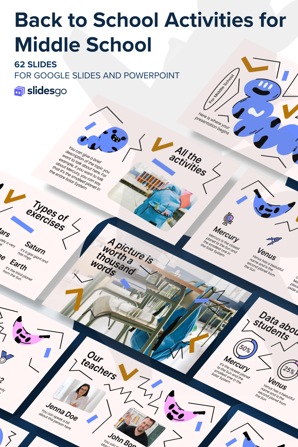 Back to School Activities for Middle School | Google Slides