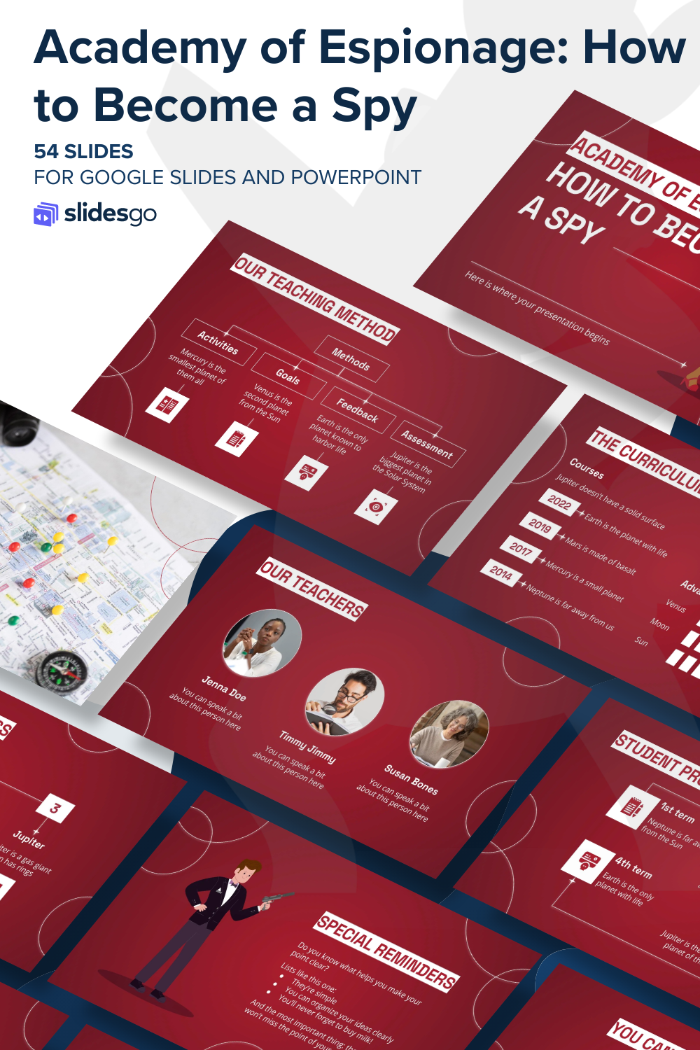 Academy of Espionage: How to Become a Spy | Google Slides