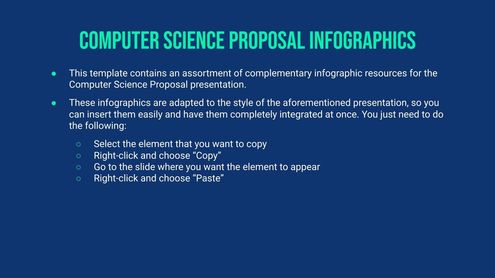 Computer Science Proposal Infographics | Google Slides & PPT