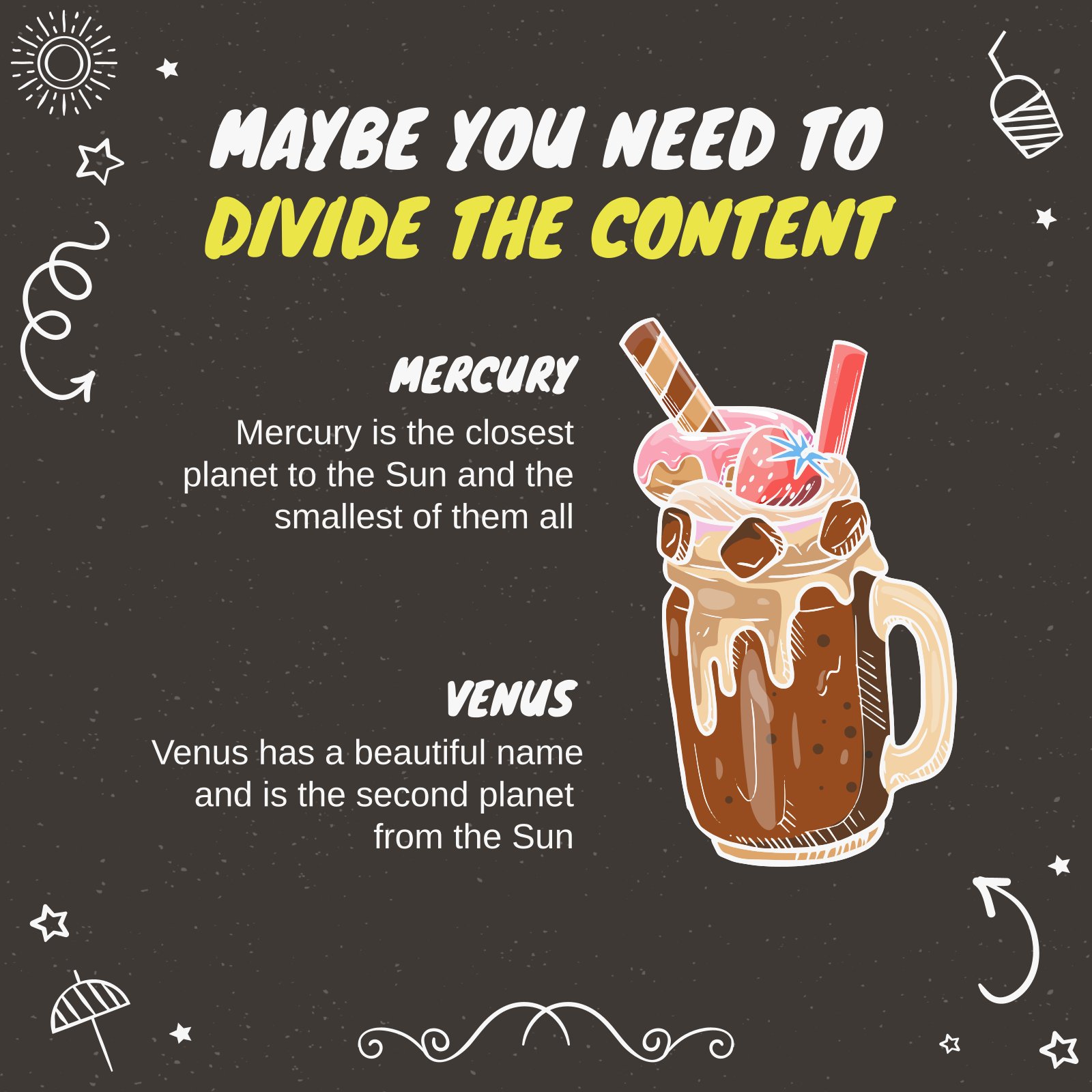 Publications IG pour la Journée du milk-shake au chocolat