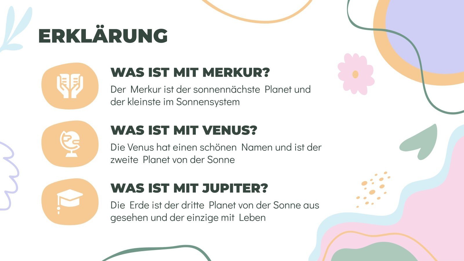 Pastel & Floral Memphis With Organic Shapes Thesis Defense