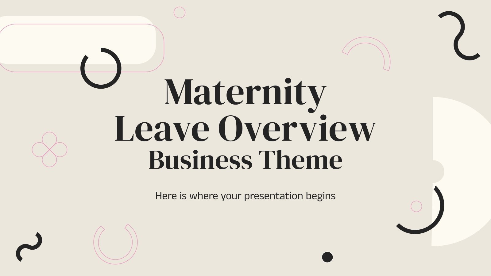 Maternity Leave Overview Business Theme