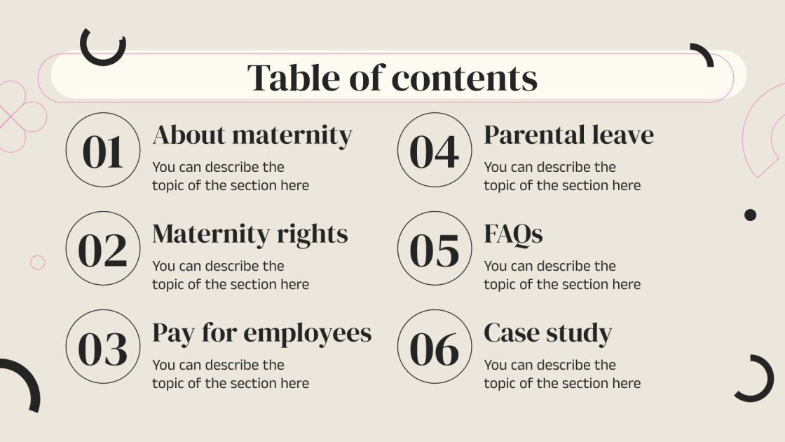 Maternity Leave Overview Business Theme