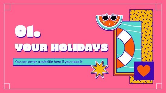 Joyeuses vacances d'été ! | Google Slides et PPT