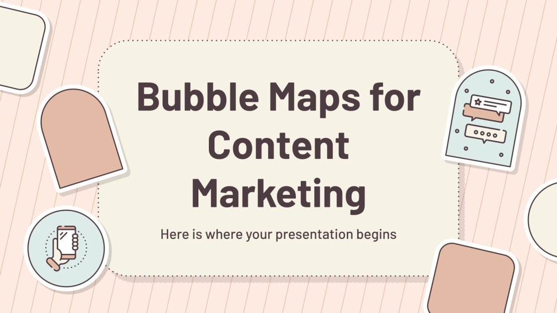 Bubble Maps for Content Marketing | Google Slides & PPT