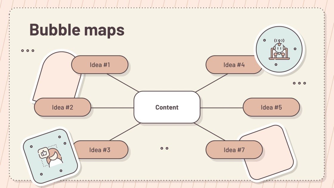 Bubble Maps for Content Marketing | Google Slides & PPT