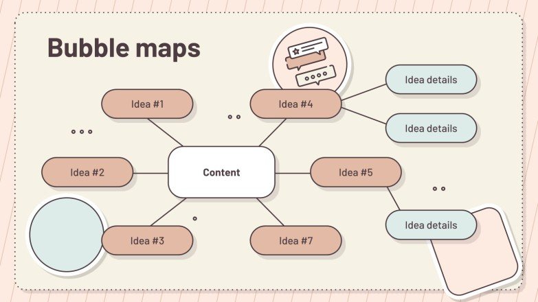 Bubble Maps for Content Marketing | Google Slides & PPT