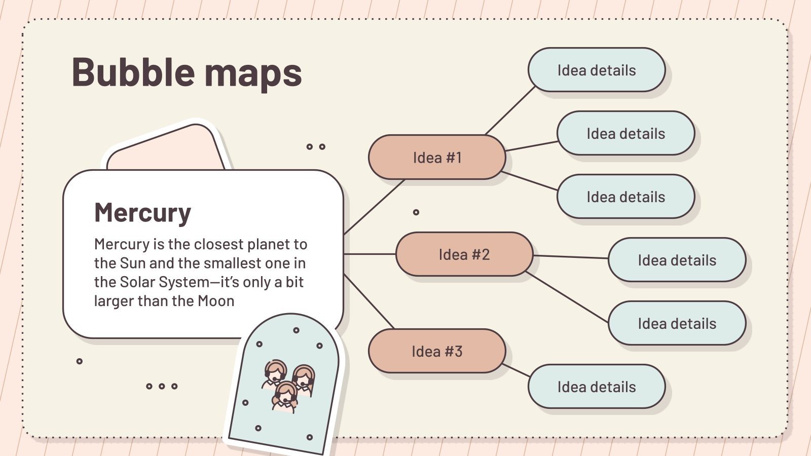 Bubble Maps for Content Marketing | Google Slides & PPT