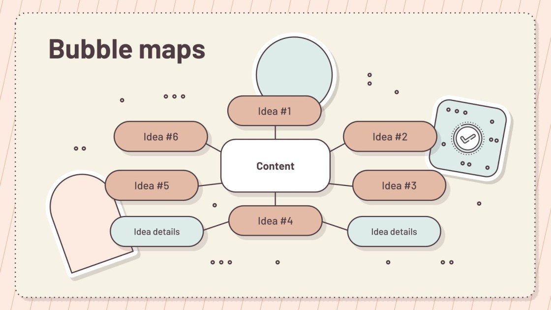 Bubble Maps for Content Marketing | Google Slides & PPT