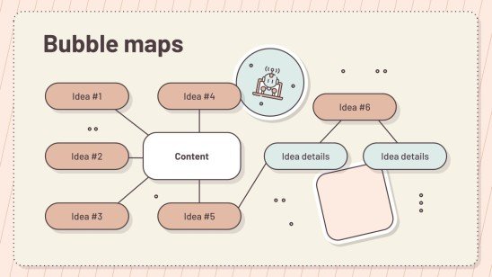 Bubble Maps for Content Marketing | Google Slides & PPT