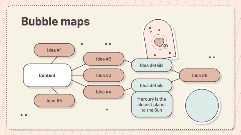 Bubble Maps for Content Marketing | Google Slides & PPT