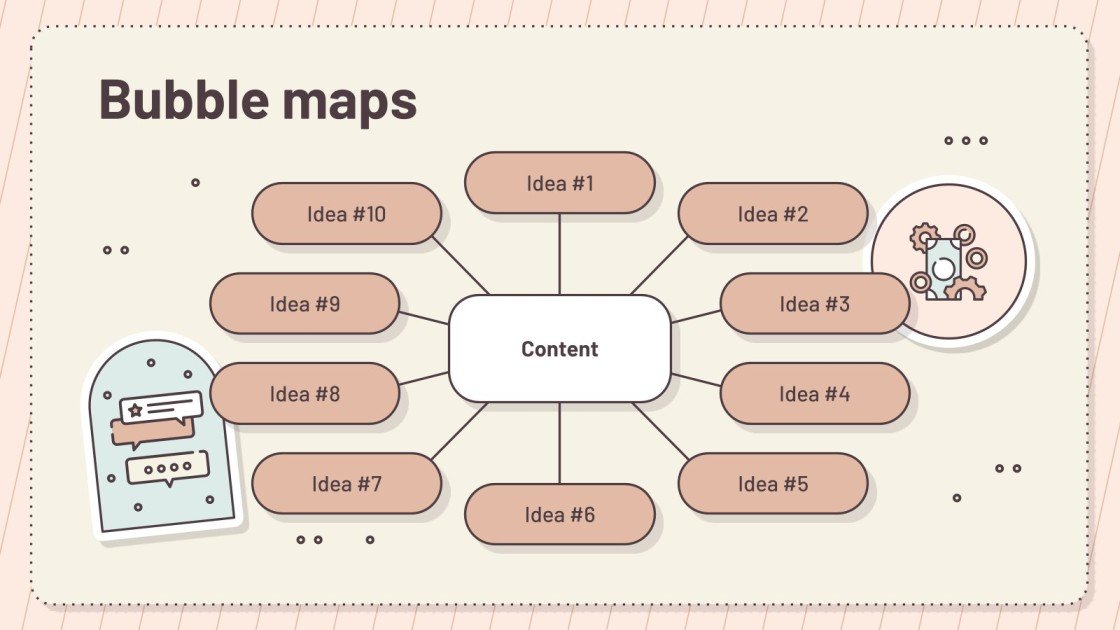 Bubble Maps for Content Marketing | Google Slides & PPT