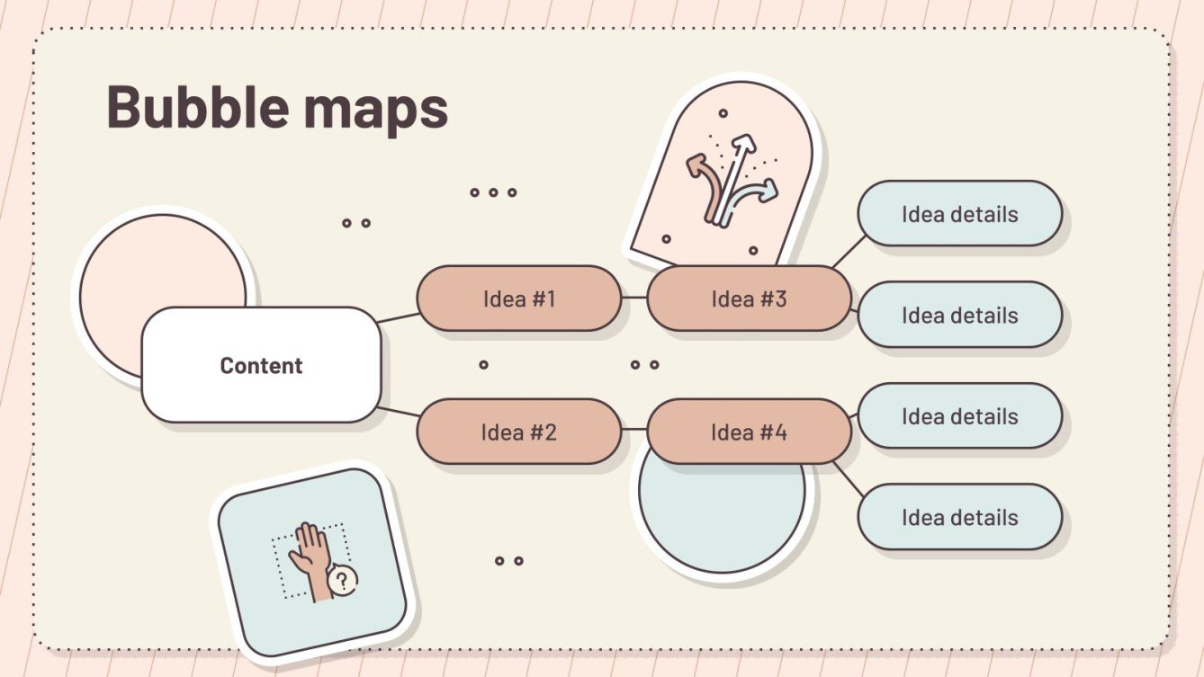 Bubble Maps for Content Marketing | Google Slides & PPT