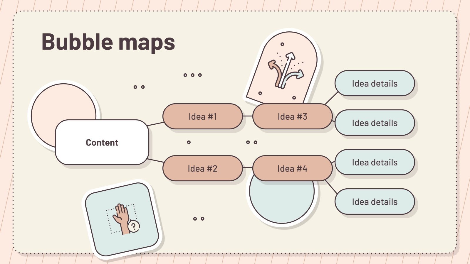 Bubble Maps for Content Marketing | Google Slides & PPT