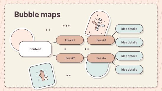 Bubble Maps for Content Marketing | Google Slides & PPT