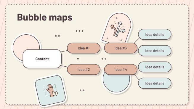 Bubble Maps for Content Marketing | Google Slides & PPT